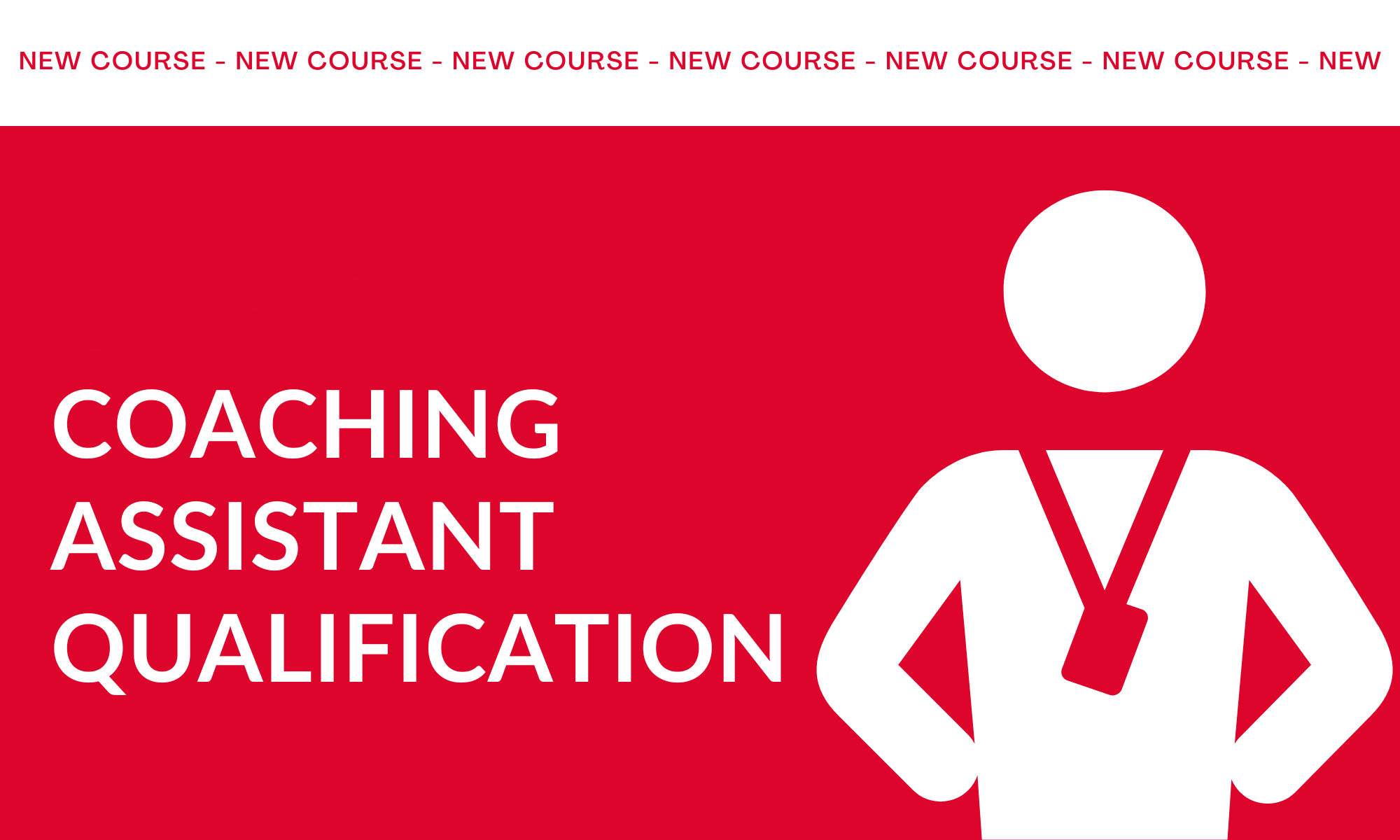 10% off our new Coaching Assistant Qualification during February and ...