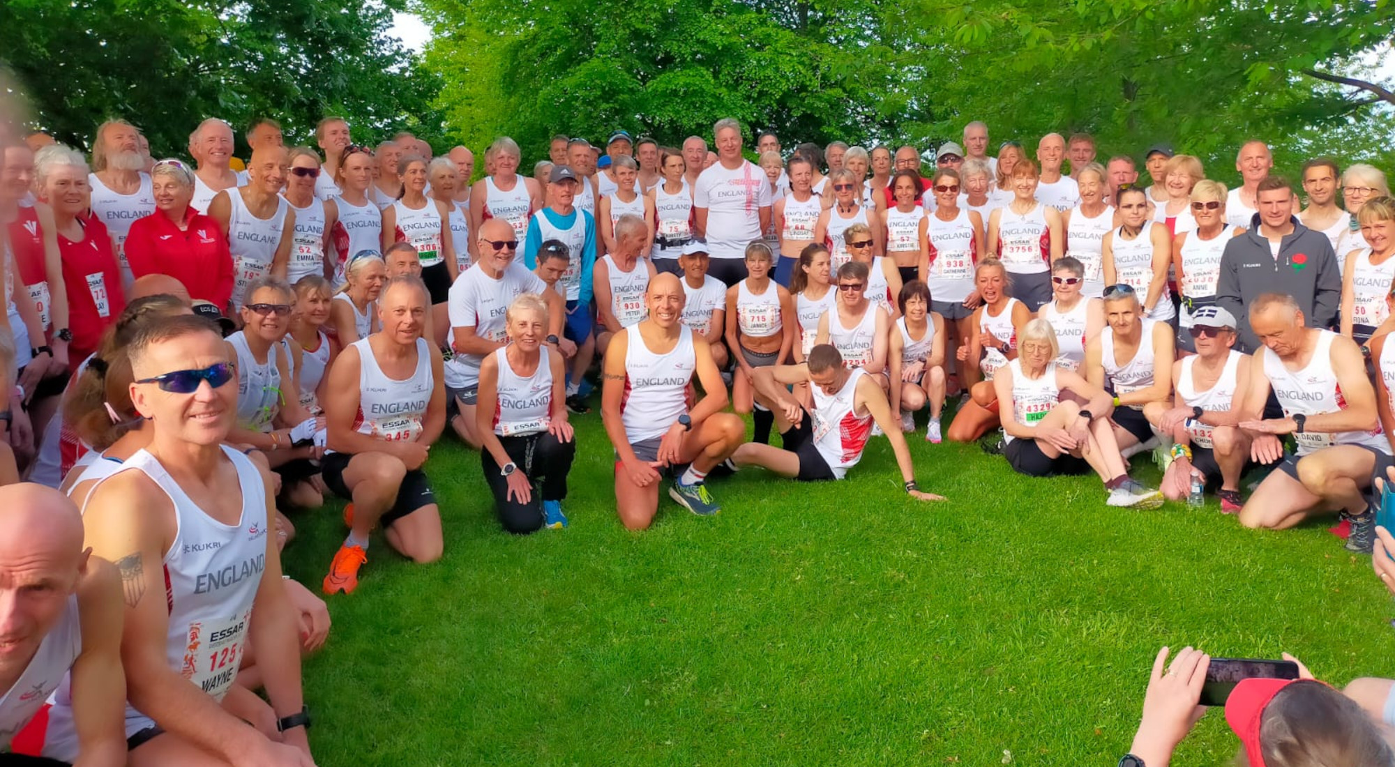 Masters runners race in Chester in latest England vs Wales match ...